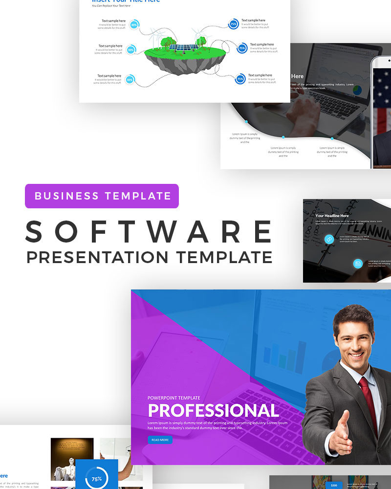 Professional PowerPoint template #71063 - TemplateMonster