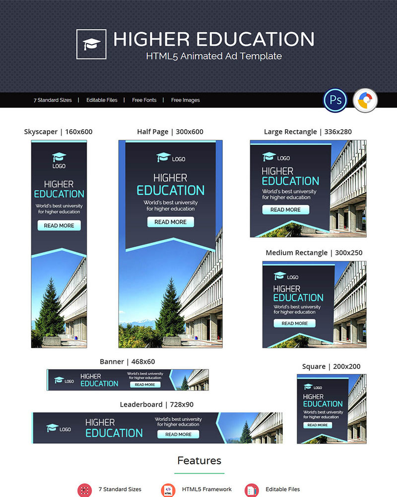 Education & Institute | Higher Education Animated Banner