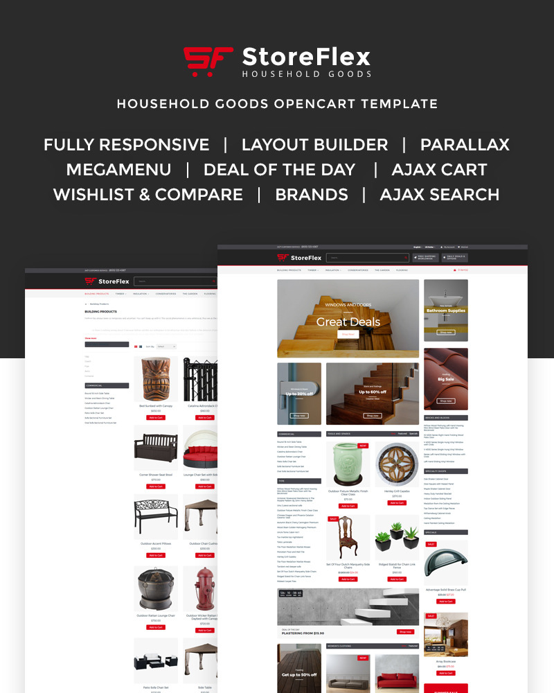 Storeflex Responsive OpenCart Template - TemplateMonster