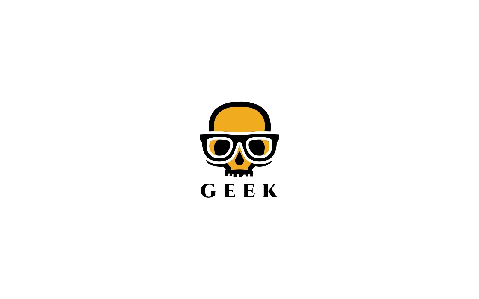 Geek Skull Logo Template #71349 - TemplateMonster