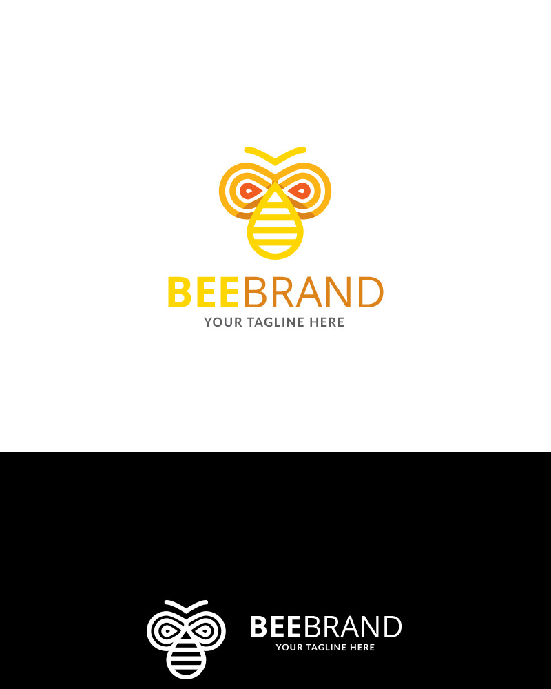 Bee Brand Logo Template #71546 - TemplateMonster