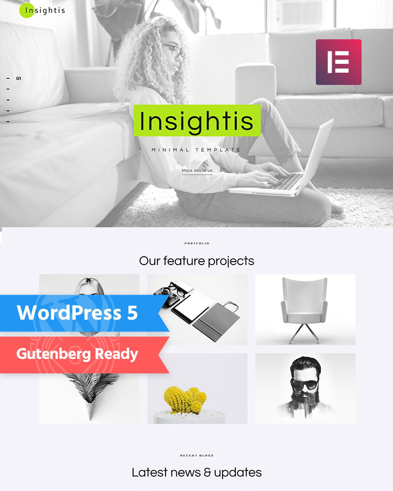 Insightis - Creative Minimal WordPress Elementor Theme