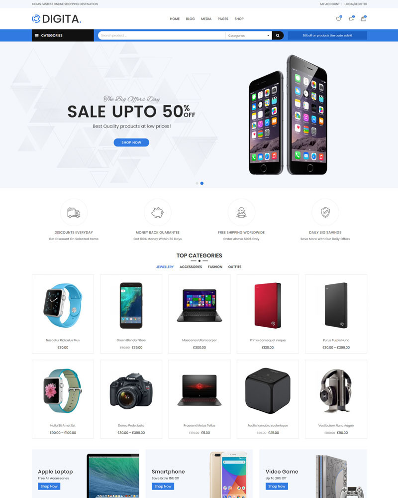 Digita - Electronics WooCommerce Theme - TemplateMonster