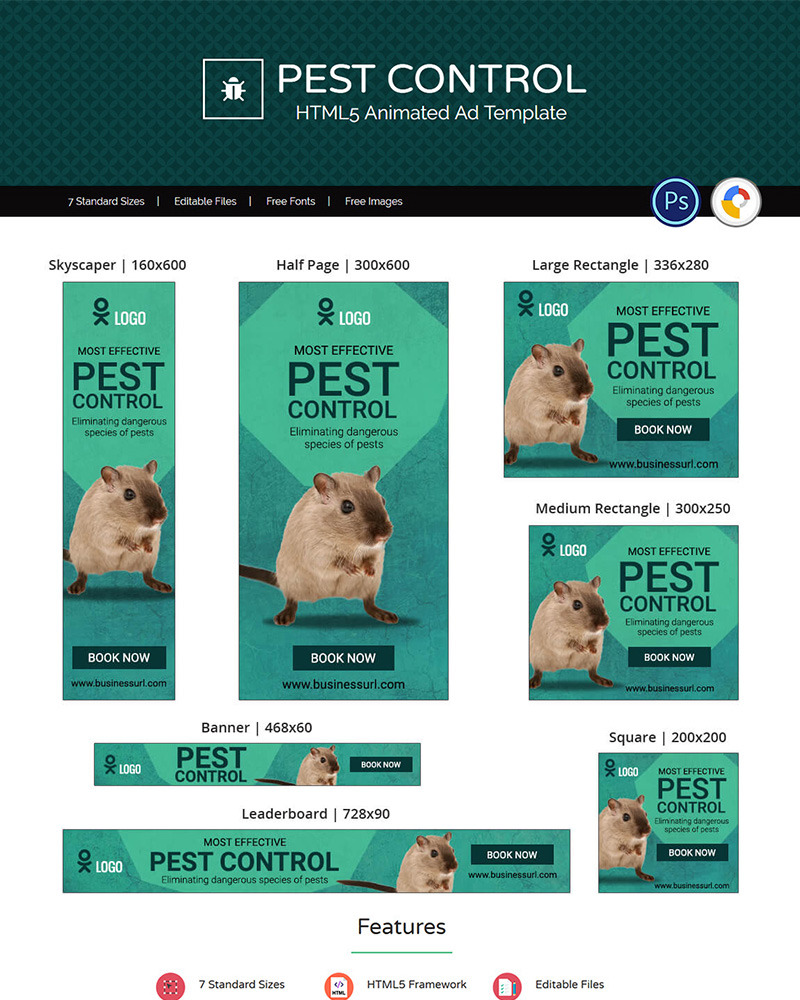 Professional Services | Pest Control Animated Banner