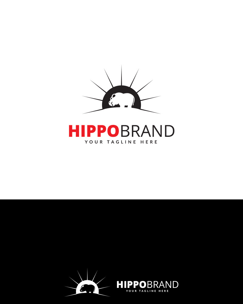 Hippo Design Logo Template #72075 - TemplateMonster