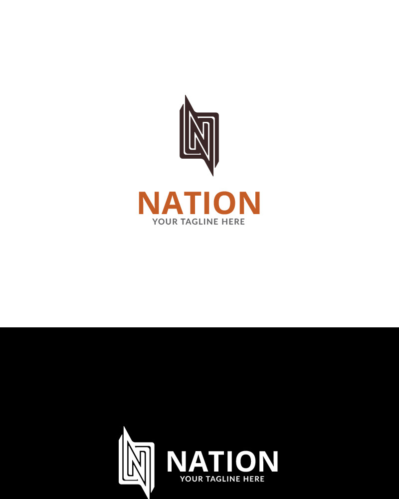 Nation N Letter Logo Template #72063 - TemplateMonster