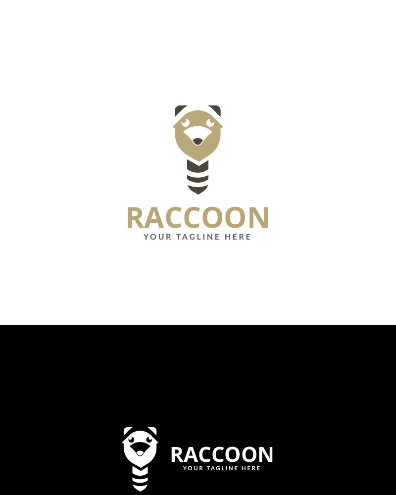 Raccoon Game Logo Template #72146 - TemplateMonster