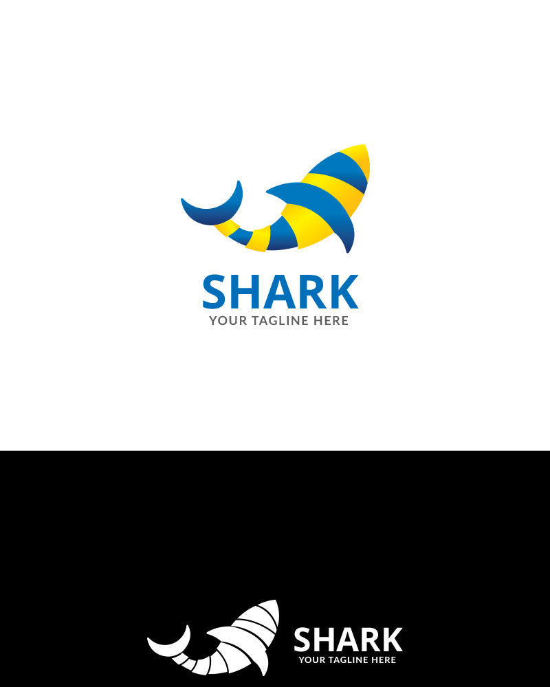 Shark Logo Template #72112 - TemplateMonster