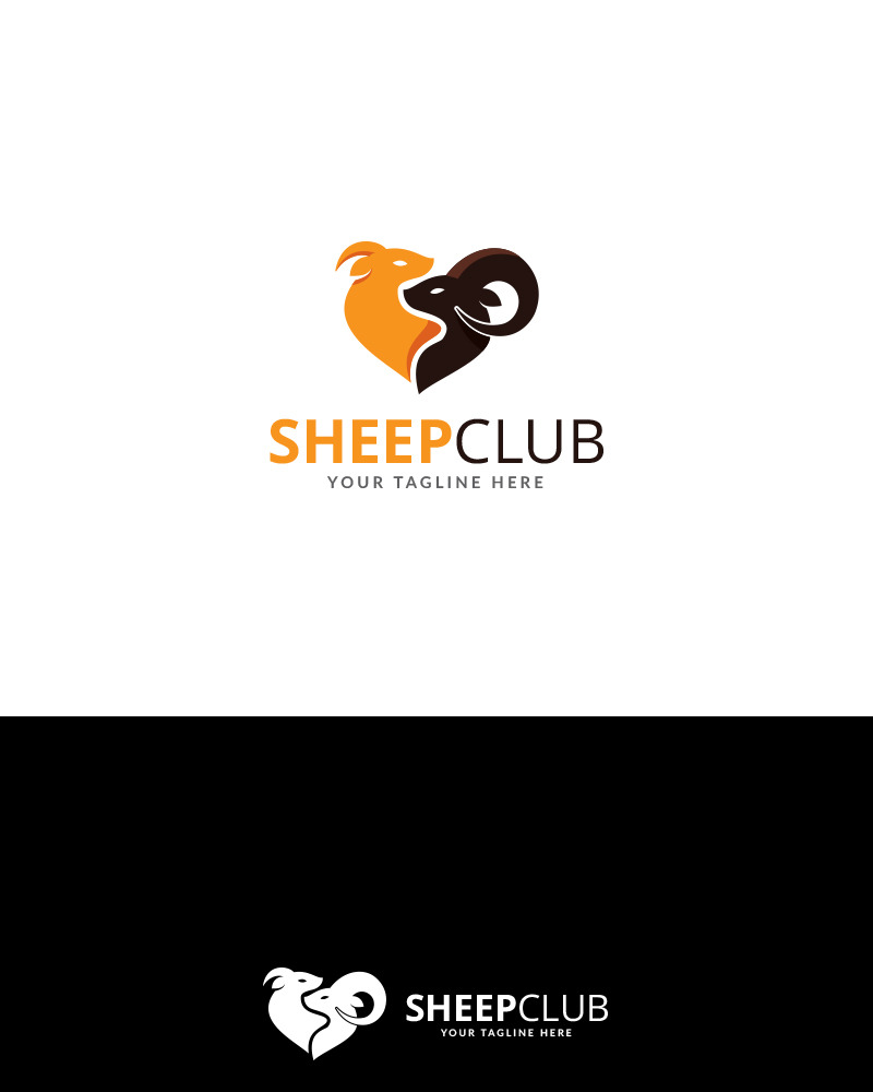Sheep Club Logo Template #72111 - TemplateMonster
