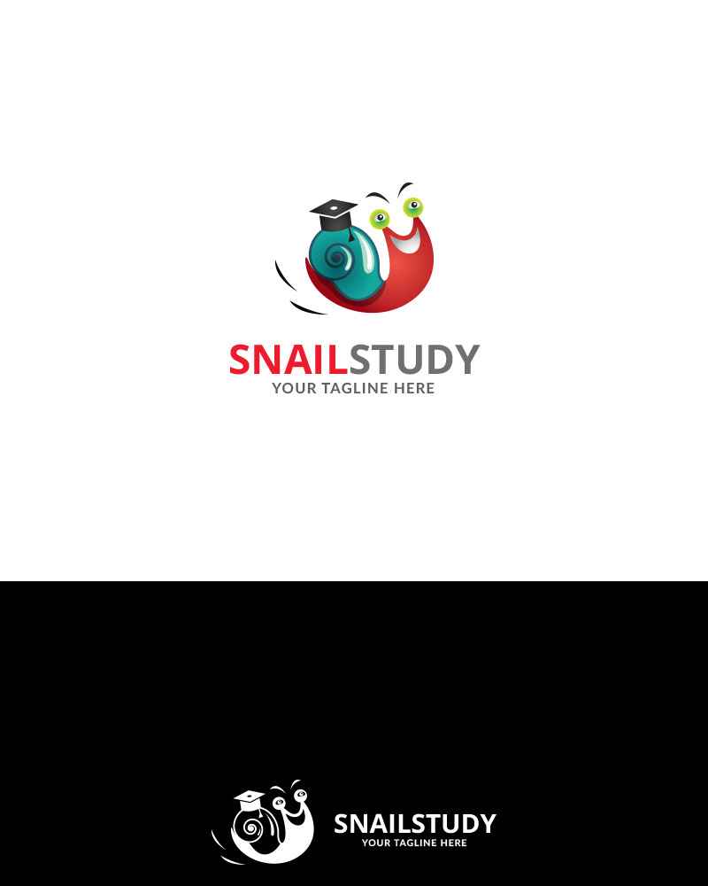 Snail Study Logo Template #72110 - TemplateMonster