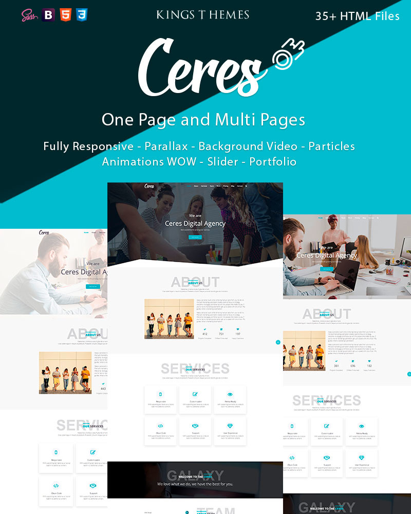 Ceres - Multipurpose Landing Page Template - TemplateMonster