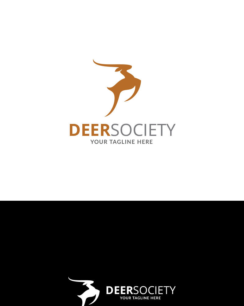 Deer Society Logo Template #73320 - TemplateMonster