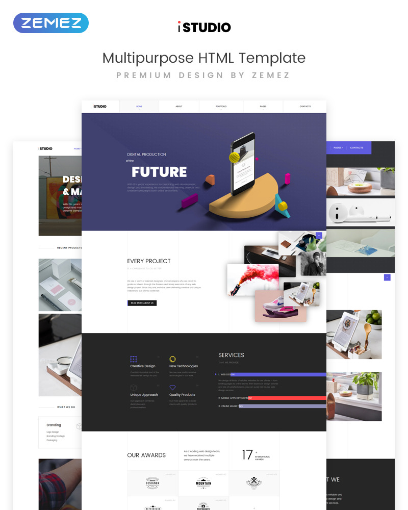 IStudio - Digital Production Multipurpose HTML Website Template