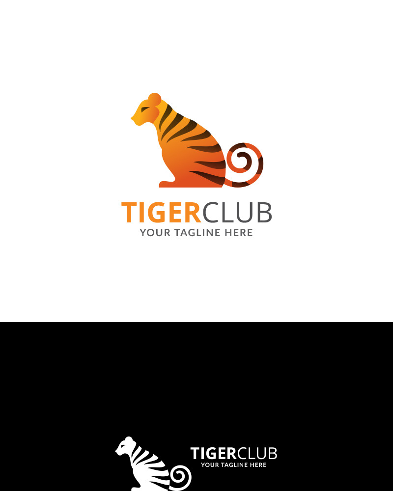 Tiger Club Design Logo Template #73302 - TemplateMonster
