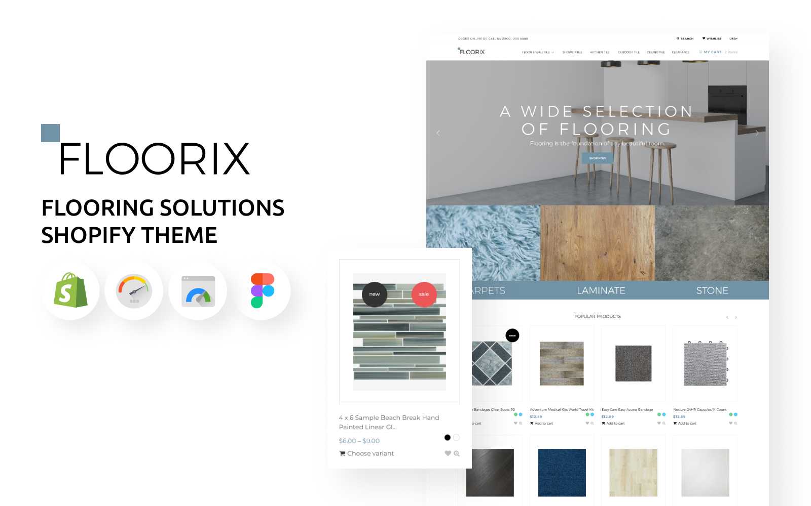 Floorix - Flooring Solutions Shopify Theme - TemplateMonster