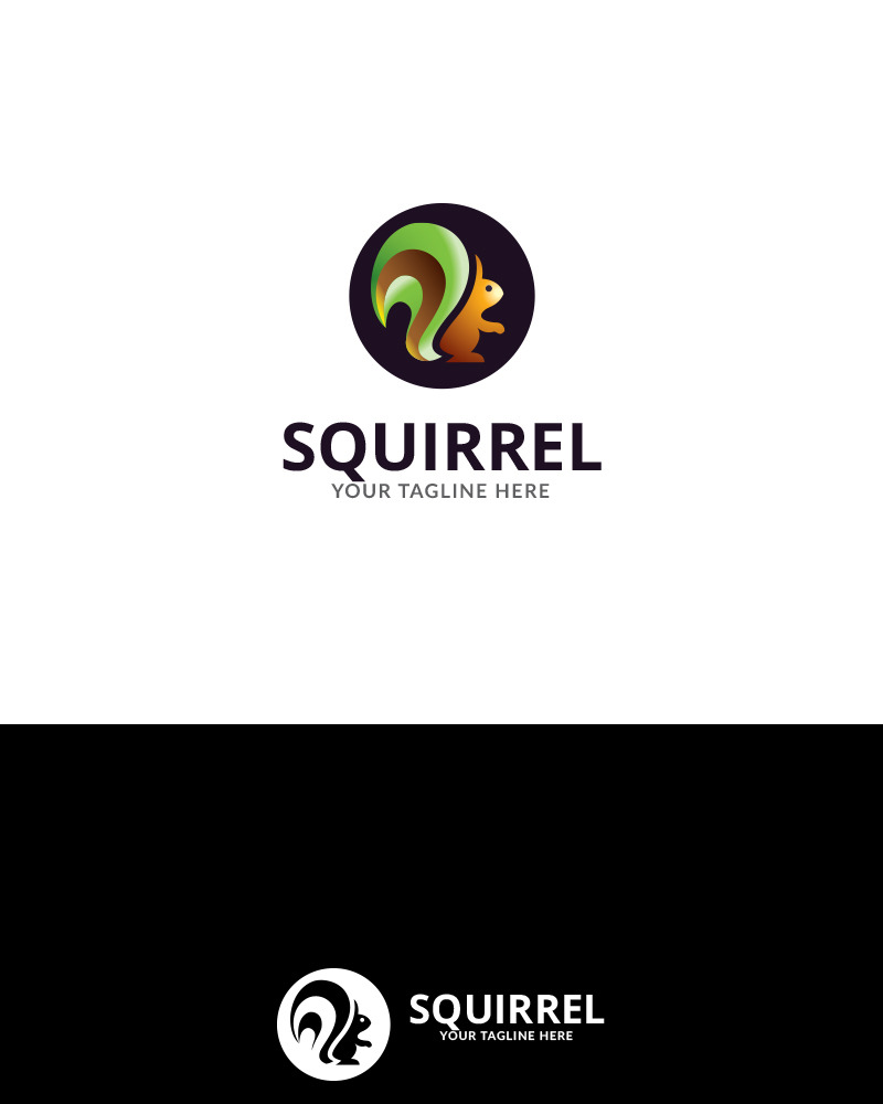 Squirrel Play Logo Template #73400 - TemplateMonster