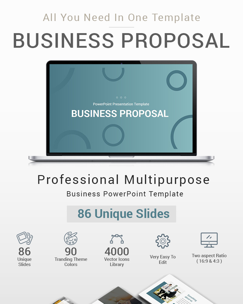 Business Proposal PowerPoint template - TemplateMonster