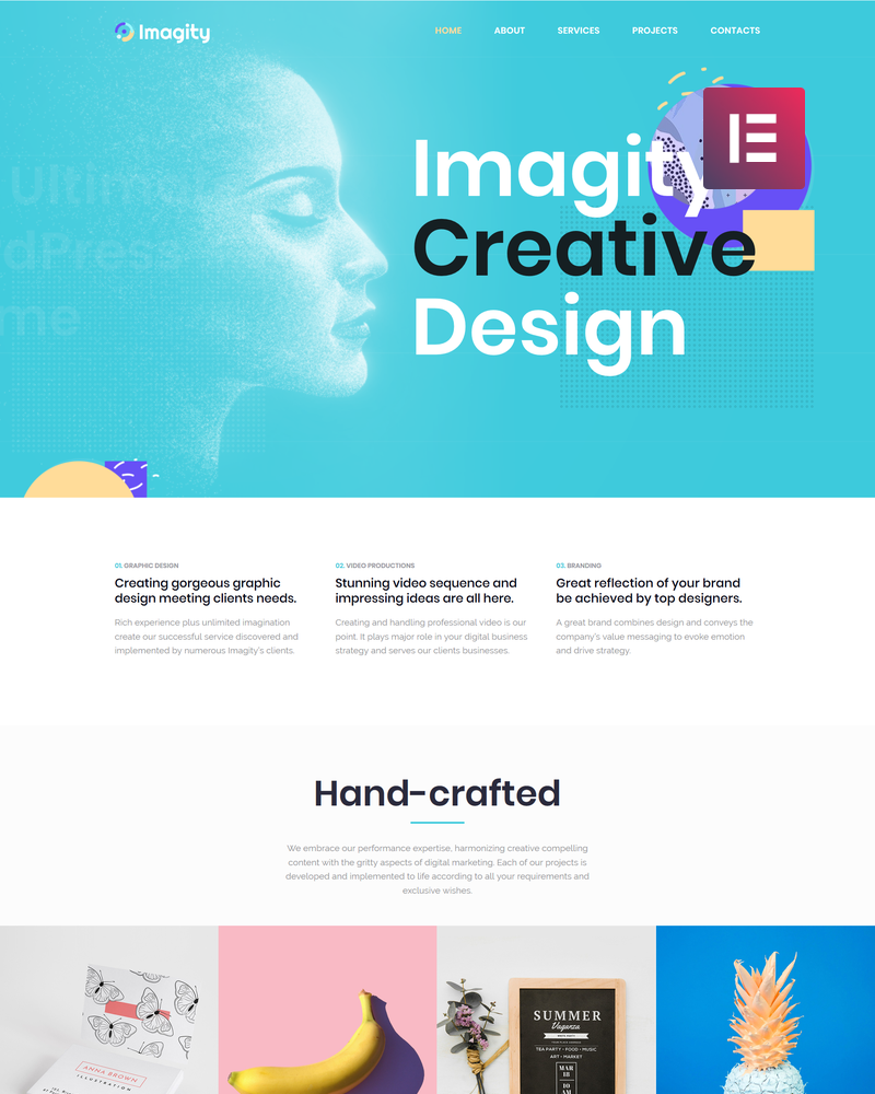 Imagity - Creative Minimal WordPress Elementor Theme