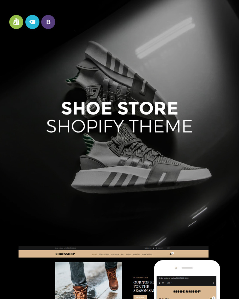 Shoes Shop Shopify Theme #73719 - TemplateMonster