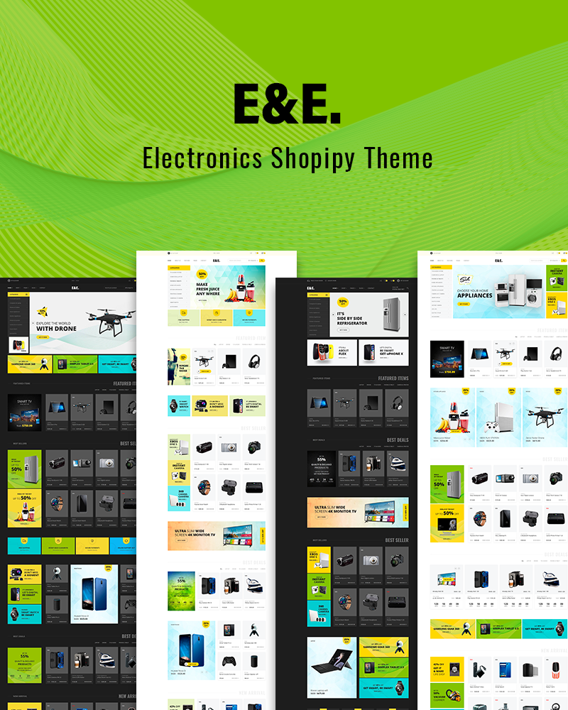 E&E - Electronics Shopify Theme #73824 - TemplateMonster