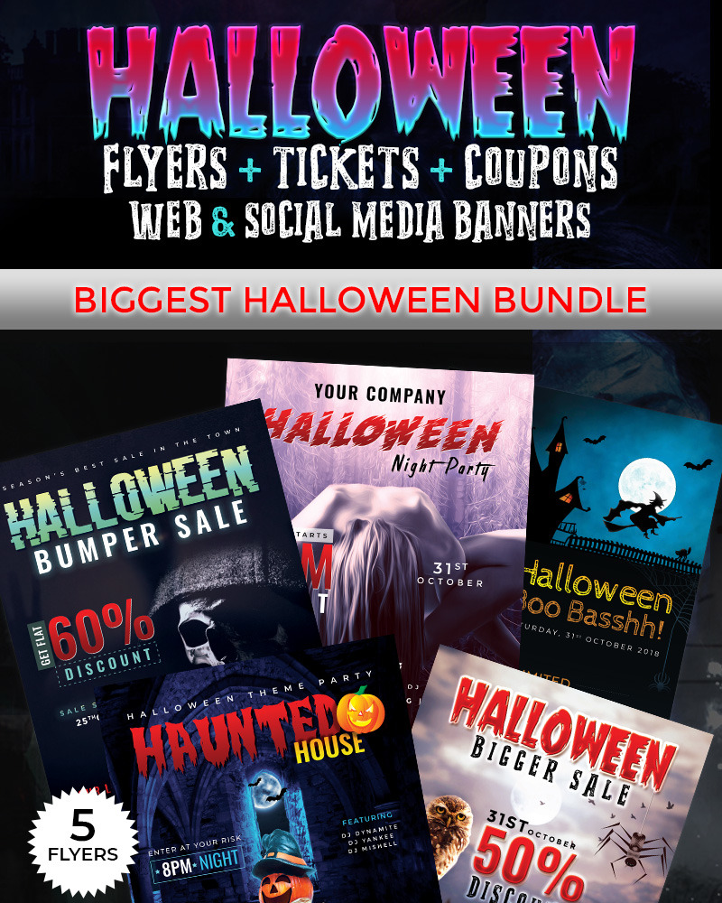 Halloween Big Bundle - - Corporate Identity Template