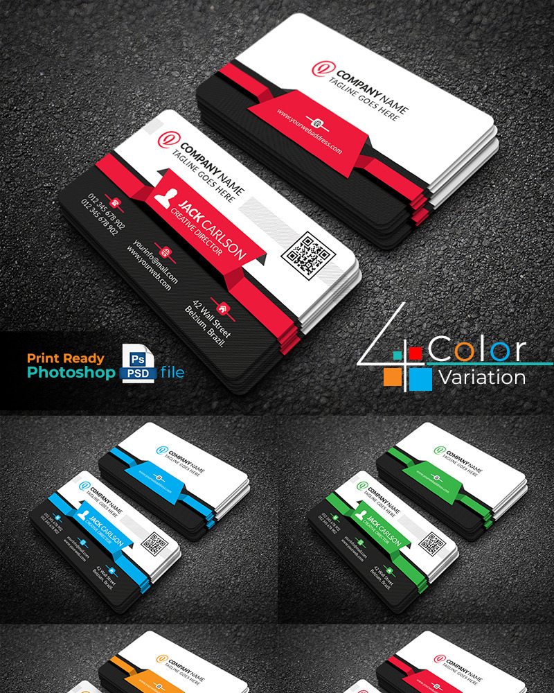 Official Business Card - Corporate Identity Template