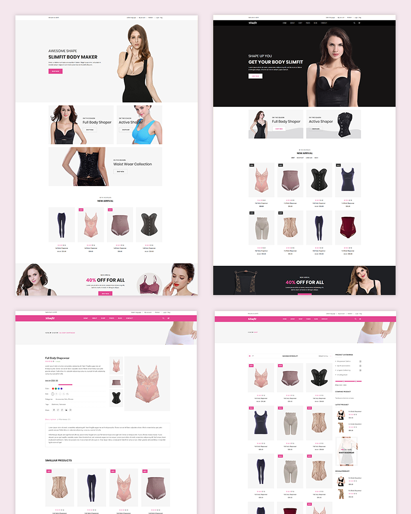 Slimfit - Shapewear eCommerce Shopify Theme - TemplateMonster