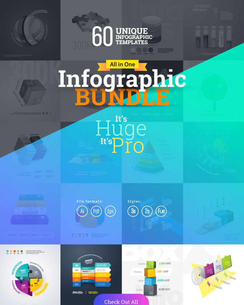 Most Use Essential Infographic Mega Elements