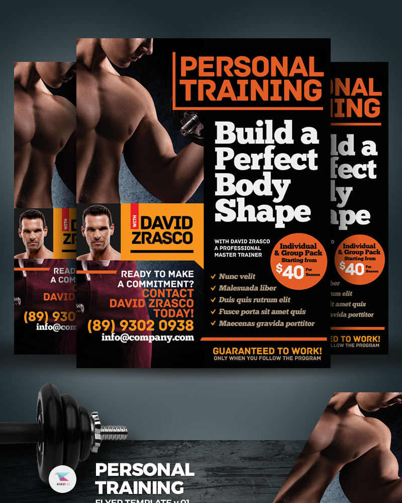 Personal Training Flyer - Corporate Identity Template