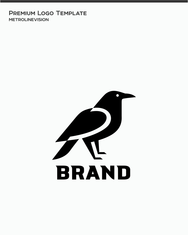 Crow Logo Template #74301 - TemplateMonster