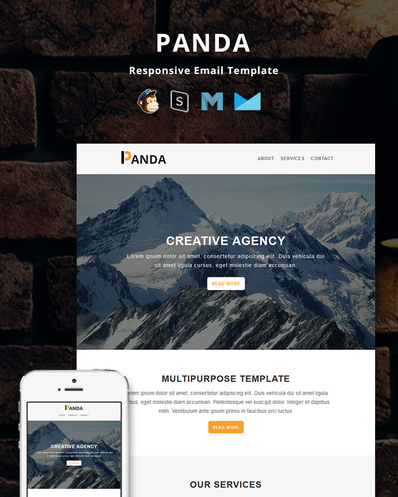 Panda - Corporate Responsive Email Newsletter Template