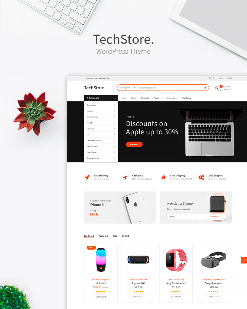 Tech Store - Device, Mobile & Electronics Store WooCommerce Theme