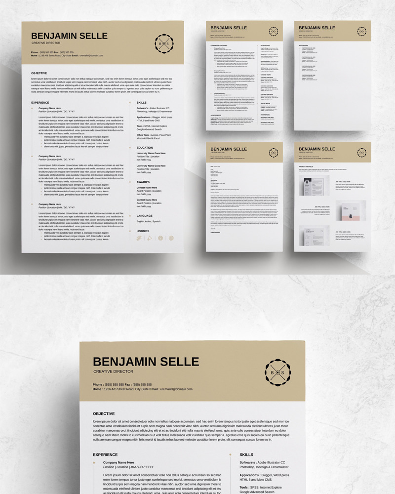 Benjamin Selle Professional & Modern Resume Template