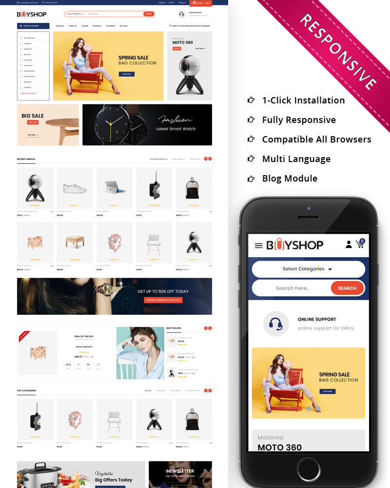 BuyShop - Mega Store Responsive PrestaShop Theme