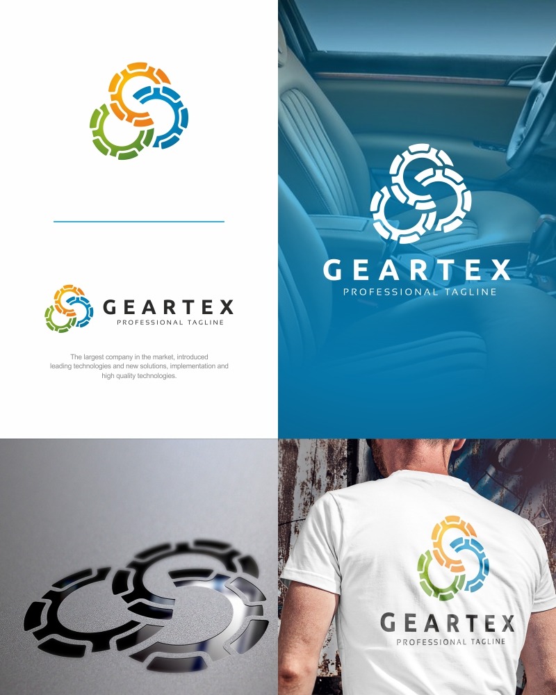 Gear Tech Logo Template #74439 - TemplateMonster