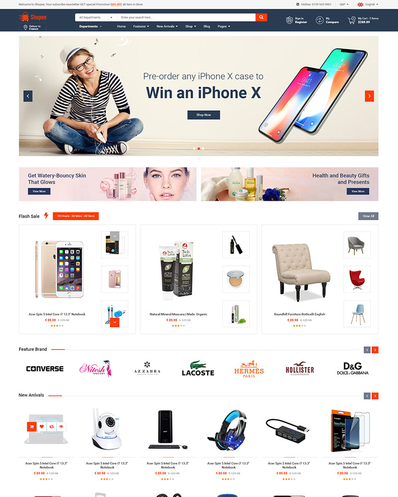 Shopee - Premium Marketplace Responsive - TemplateMonster