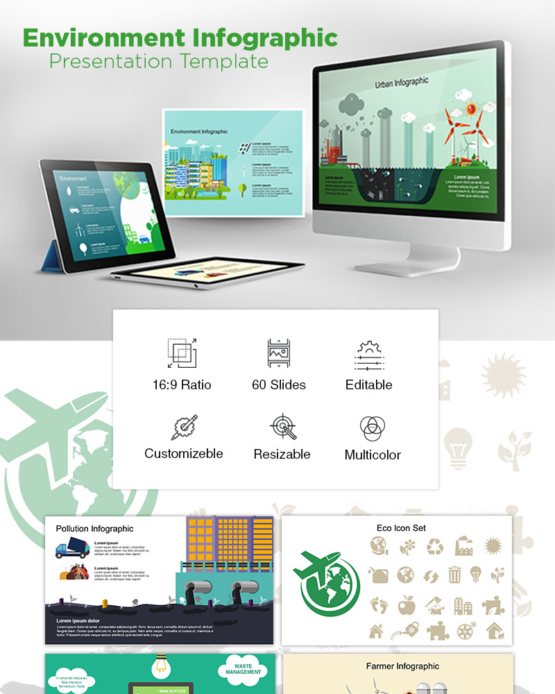 Environment Infographic Keynote Template Templatemonster