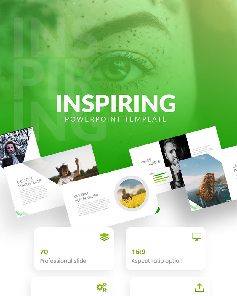 Inspiring PowerPoint template #74525 - TemplateMonster