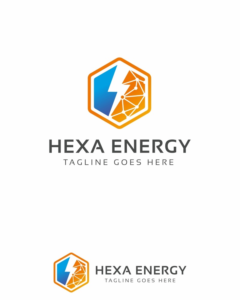 Modèle de Logo Logo Hexa Energy #74762 - TemplateMonster