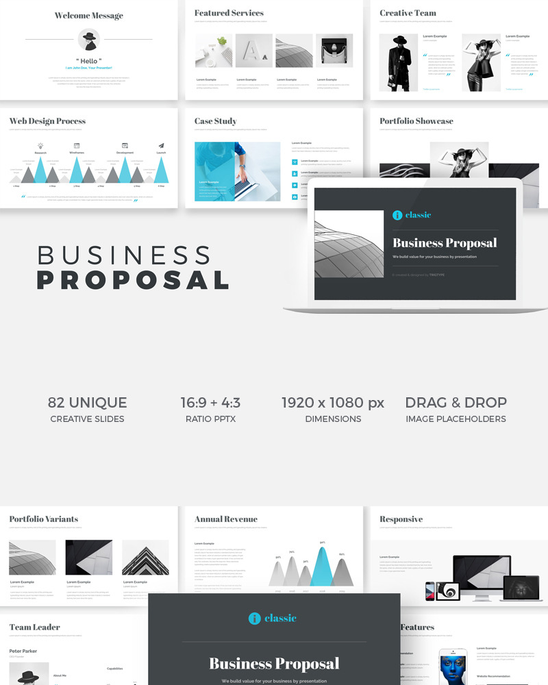 Business Proposal Keynote Template Templatemonster