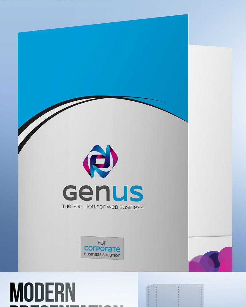 Presentation Folder - Corporate Identity Template