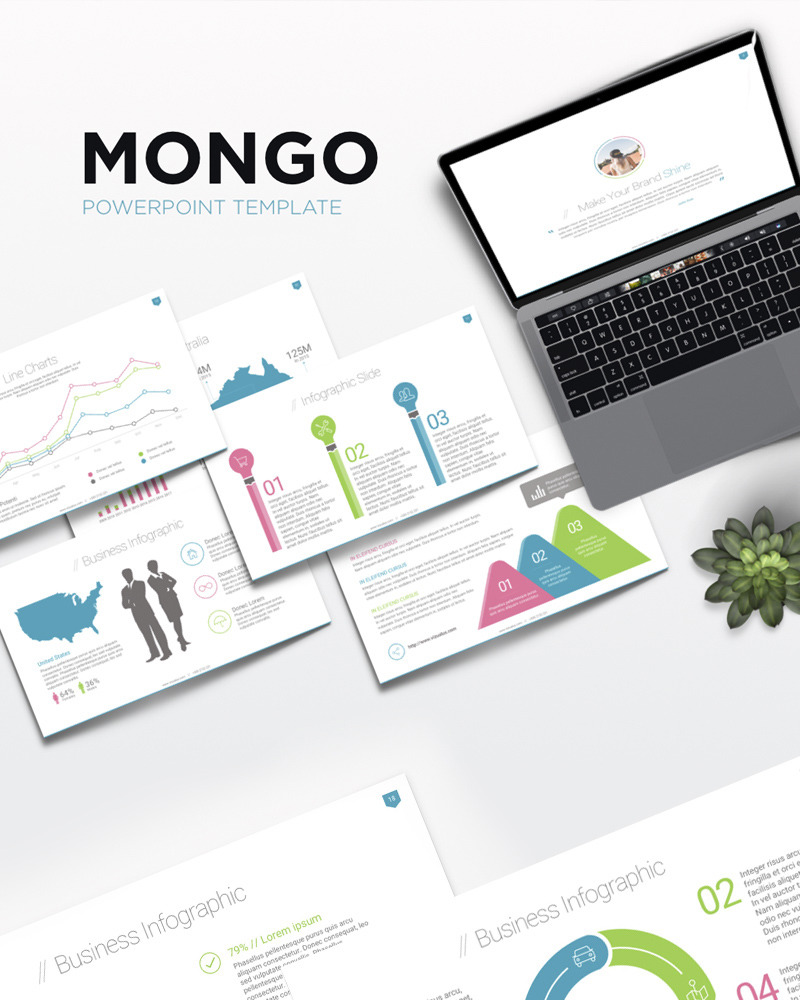 Mongo PowerPoint template #74977 - TemplateMonster