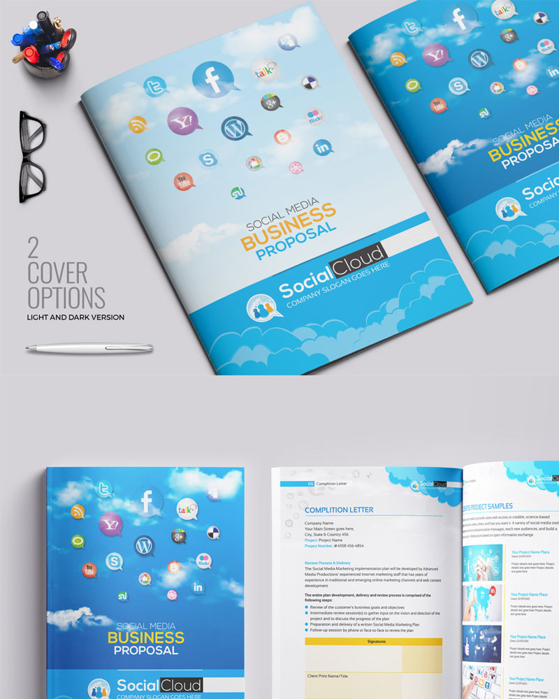 Social Media Project Proposal - Corporate Identity Template