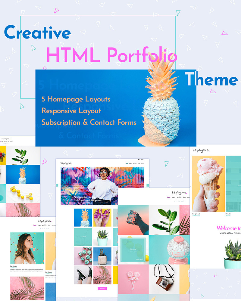 Zephyrus - Creative HTML Portfolio Website Template