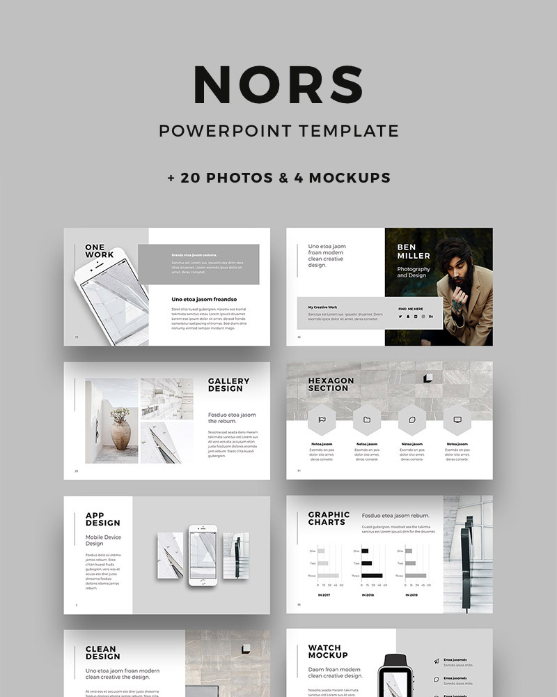 NORS + Big Bonus PowerPoint template - TemplateMonster