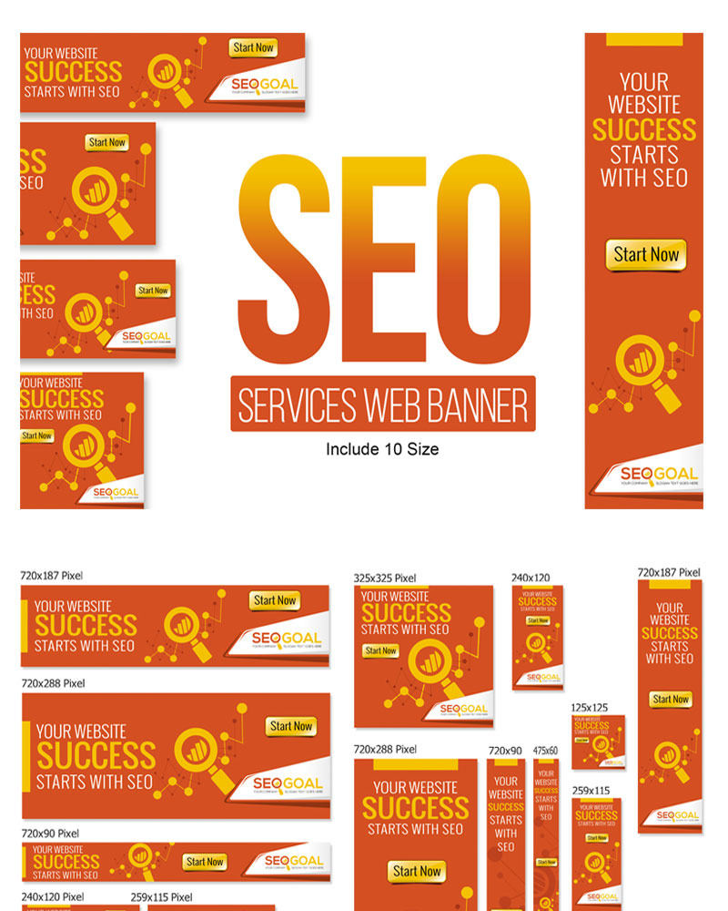 SEO Services Web Banners & Ads Animated Banner