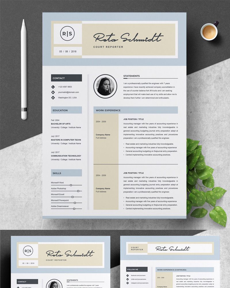 Rater Resume Template #75555 - TemplateMonster