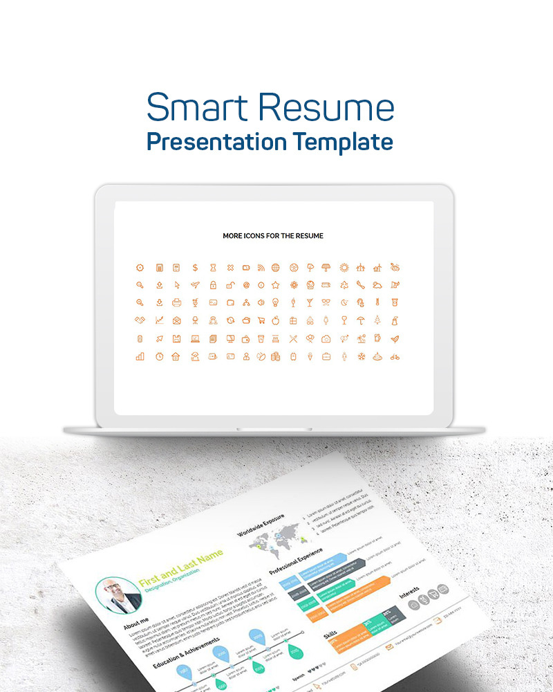 Smart Resume Template #75561 - TemplateMonster
