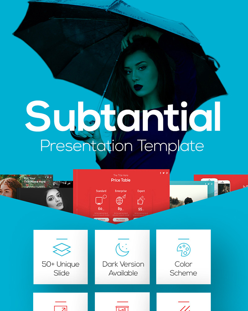 Substantial - Creative PowerPoint template - TemplateMonster