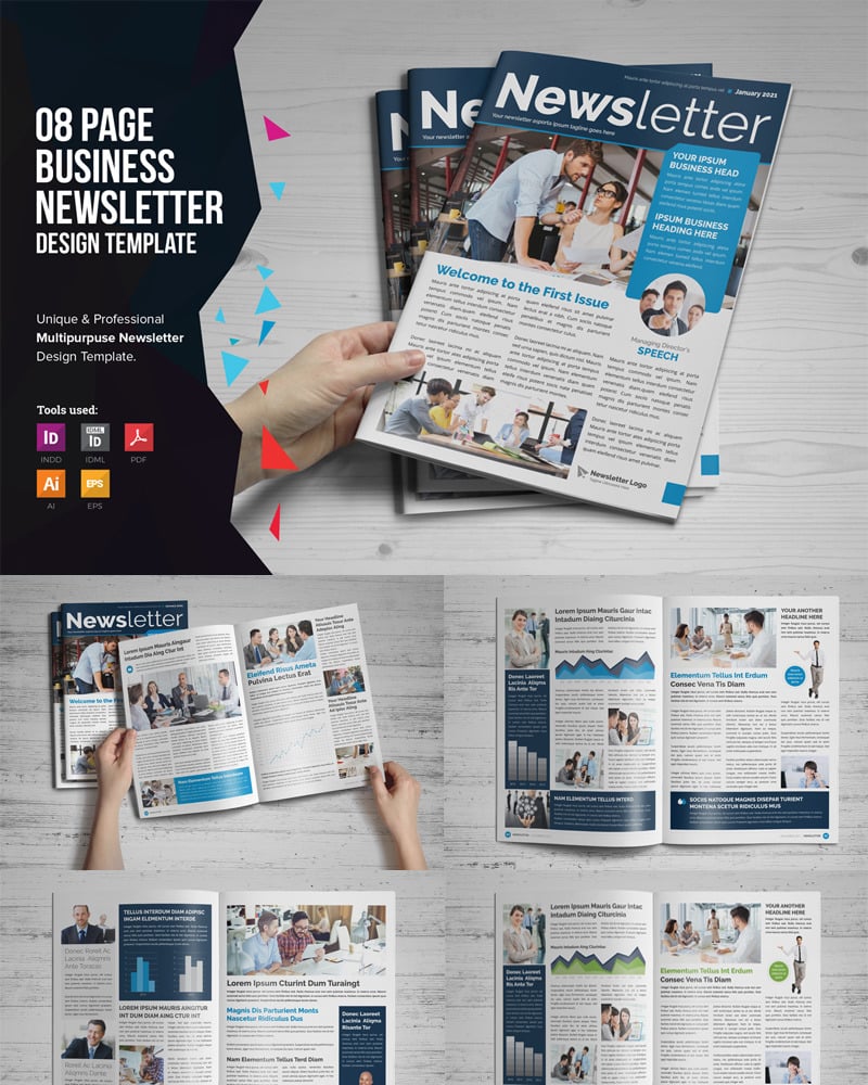 Newsletter Design v1 - Corporate Identity Template